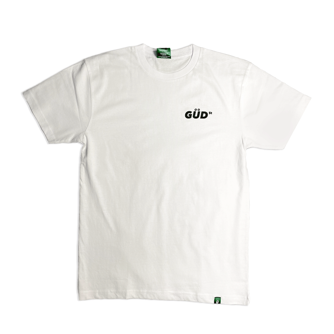 Pocket Logo Tee - WHITE | GUD St.